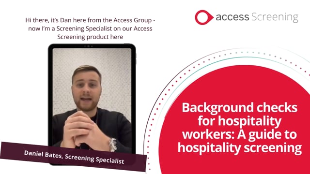 Background checks for hospitality workers 101 | The Access Group