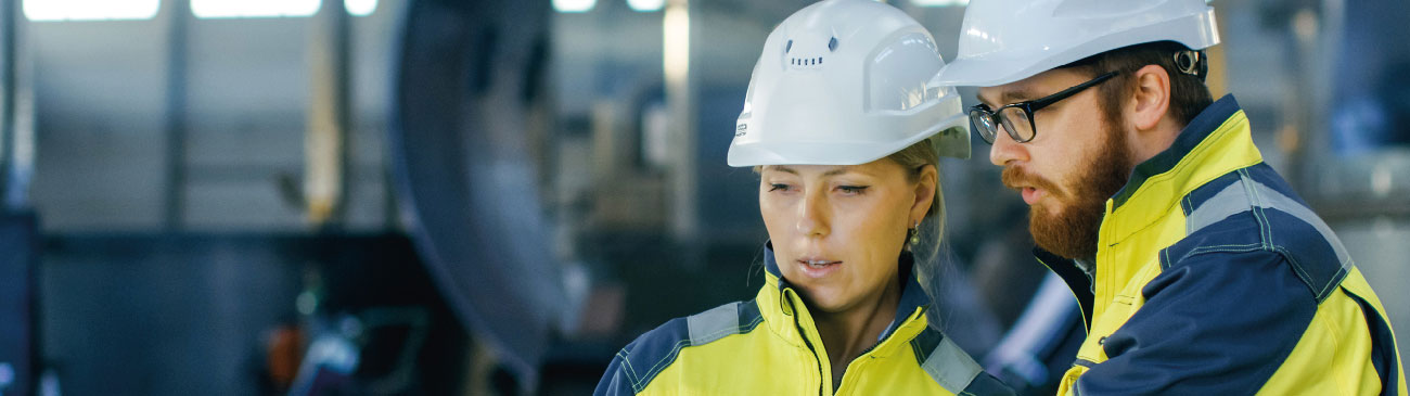 Demonstrating construction worker safety using HR software