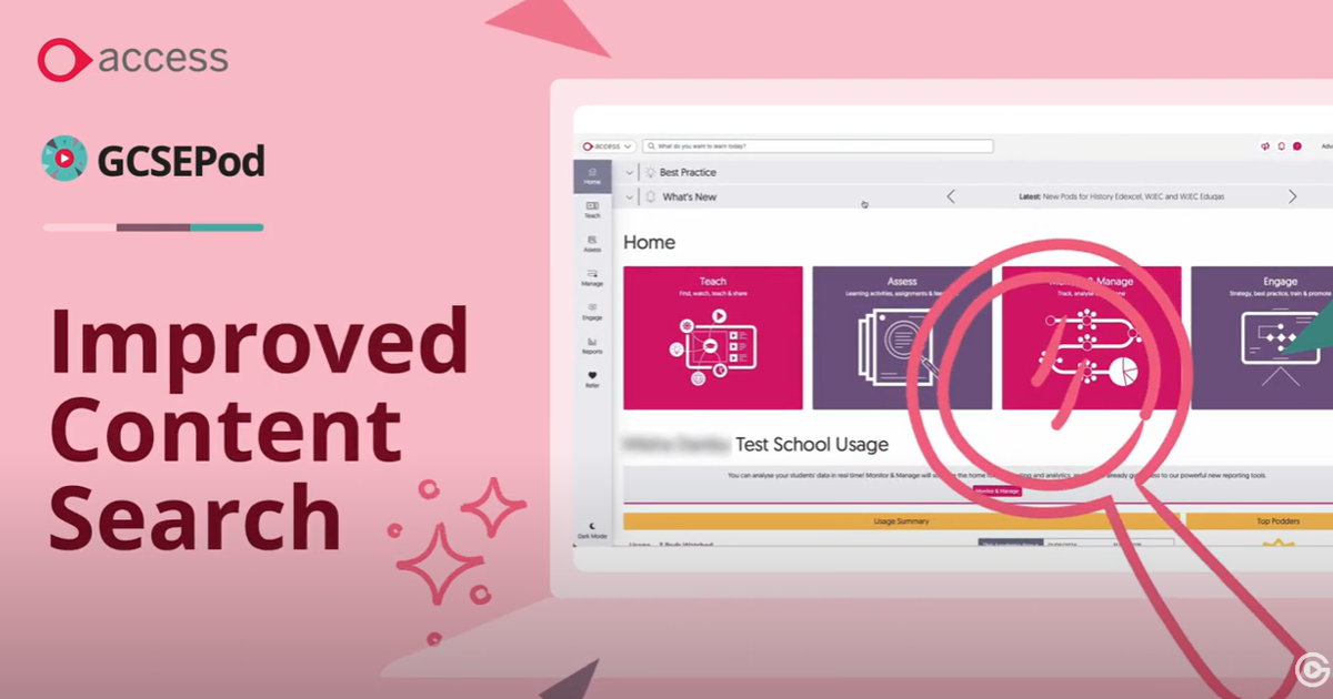 Access GCSEPod | New product updates 2024/2025