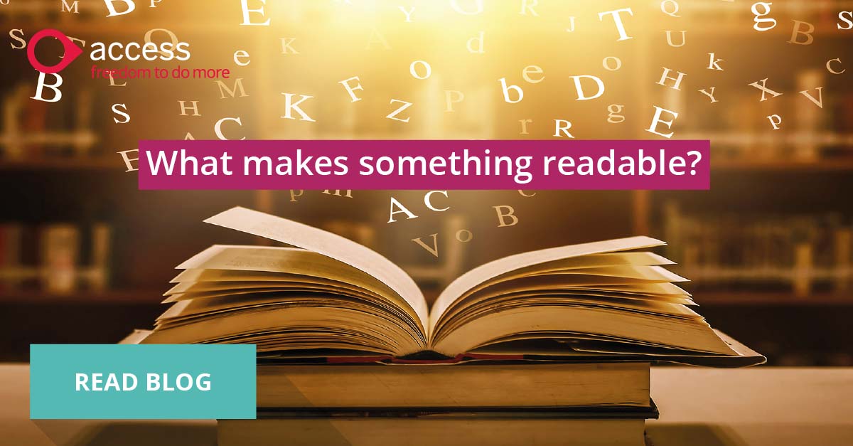 [Infographic] What makes something readable?
