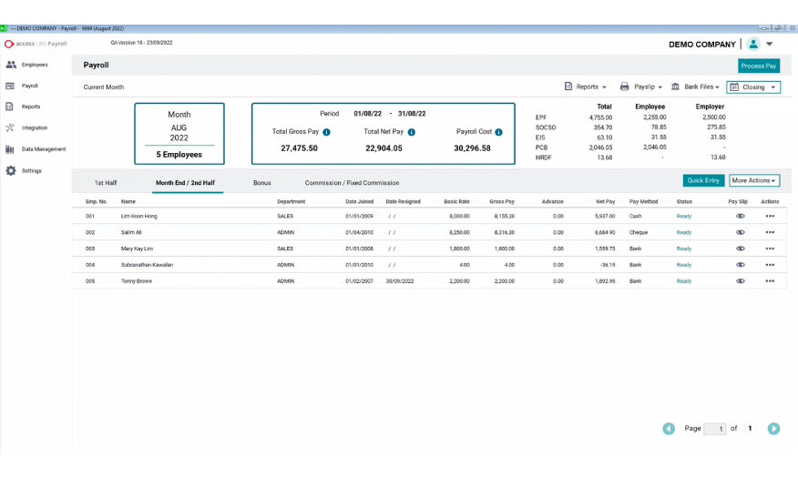 Access UBS Payroll | The Access Group MY