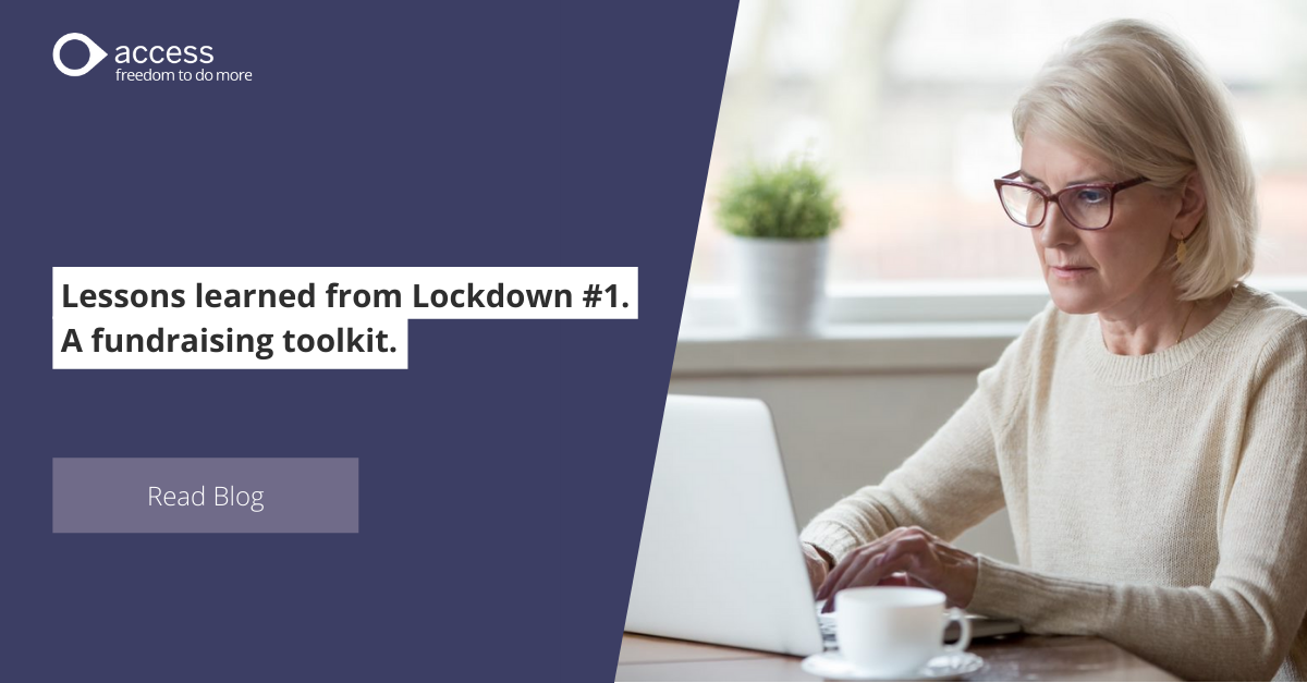 Lessons learned from Lockdown #1. A fundraising toolkit.