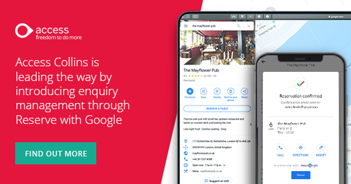 Access Collins is leading the way with Reserve with Google