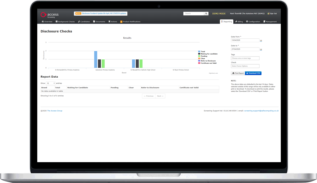 Screening for Education