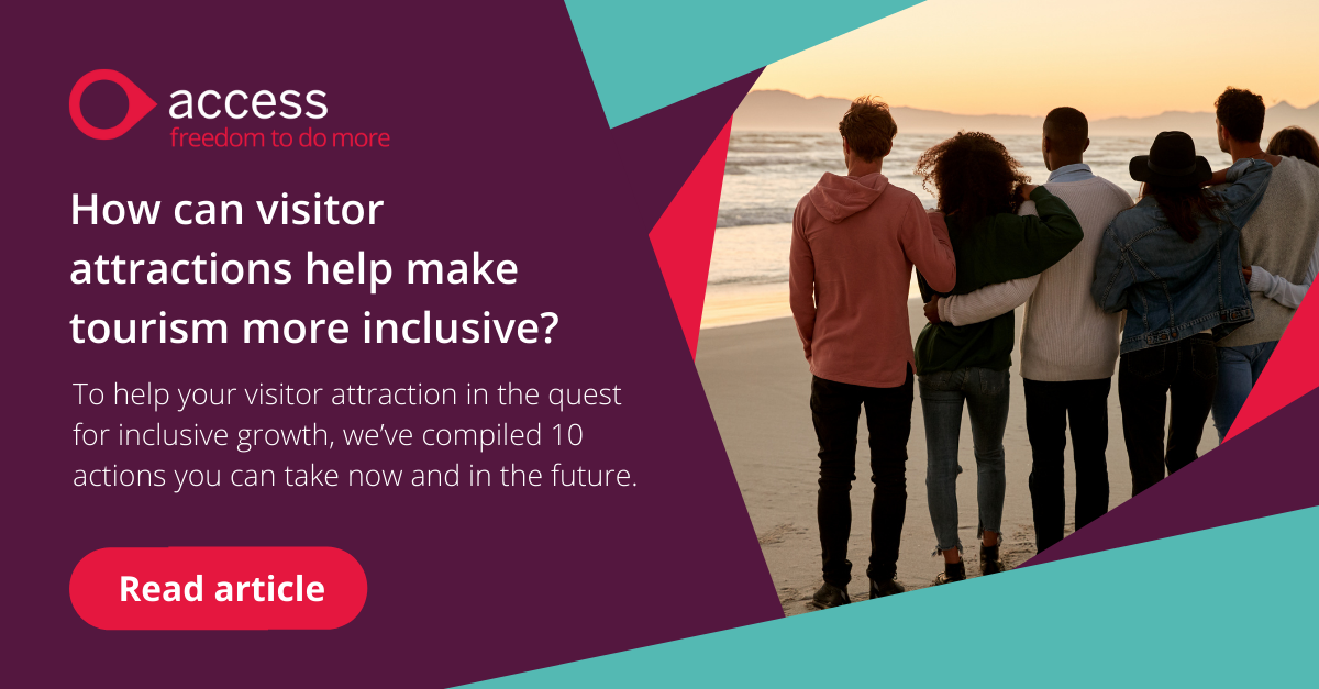 How can visitor attractions help make tourism more inclusive