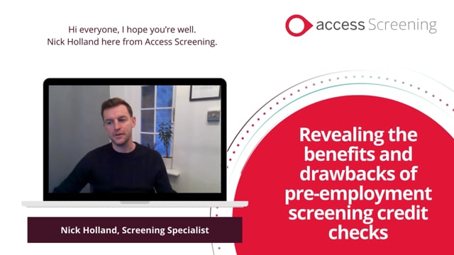Revealing the benefits and drawbacks of pre-employment screening credit ...