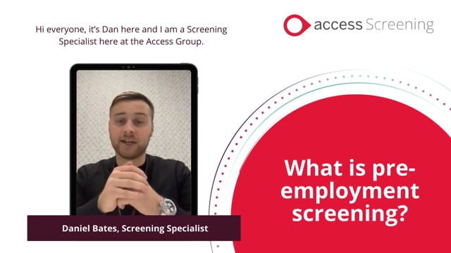 What is pre-employment screening? | The Access Group